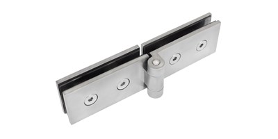 Conector fijo Doble 90° Vidrio Vidrio